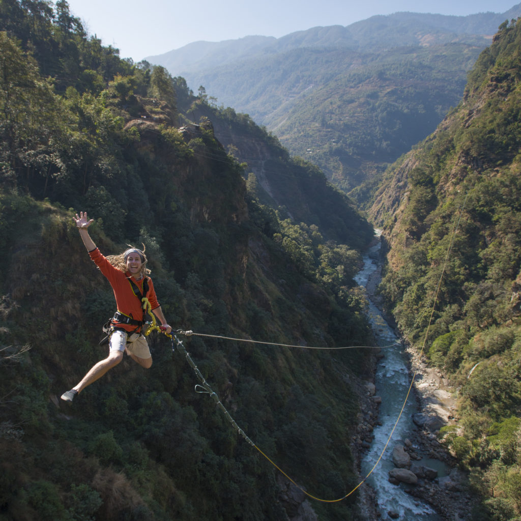 FREE FALL FROM THE WORLD’S HIGHEST CANYON SWING - The Last Resort in Nepal